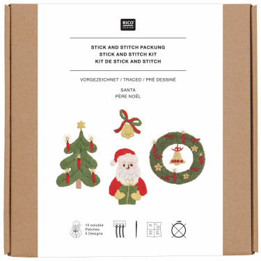 Stick & Stitch Kit Santa